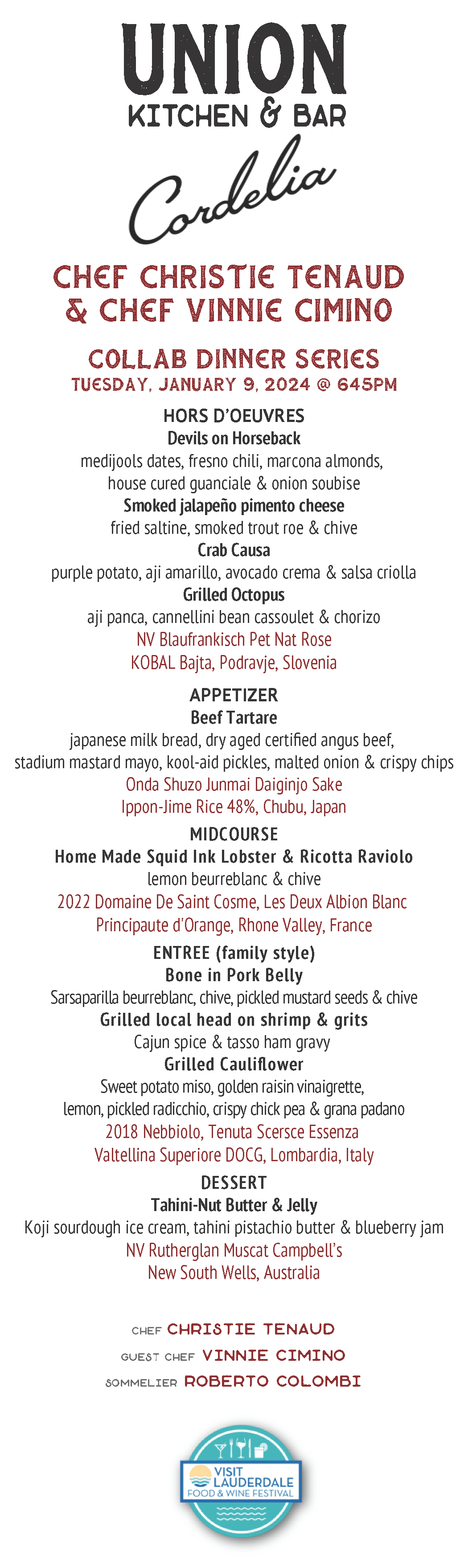 Dinner at Union Kitchen + Bar with Chef Christie Tenaud and Chef Vinnie ...